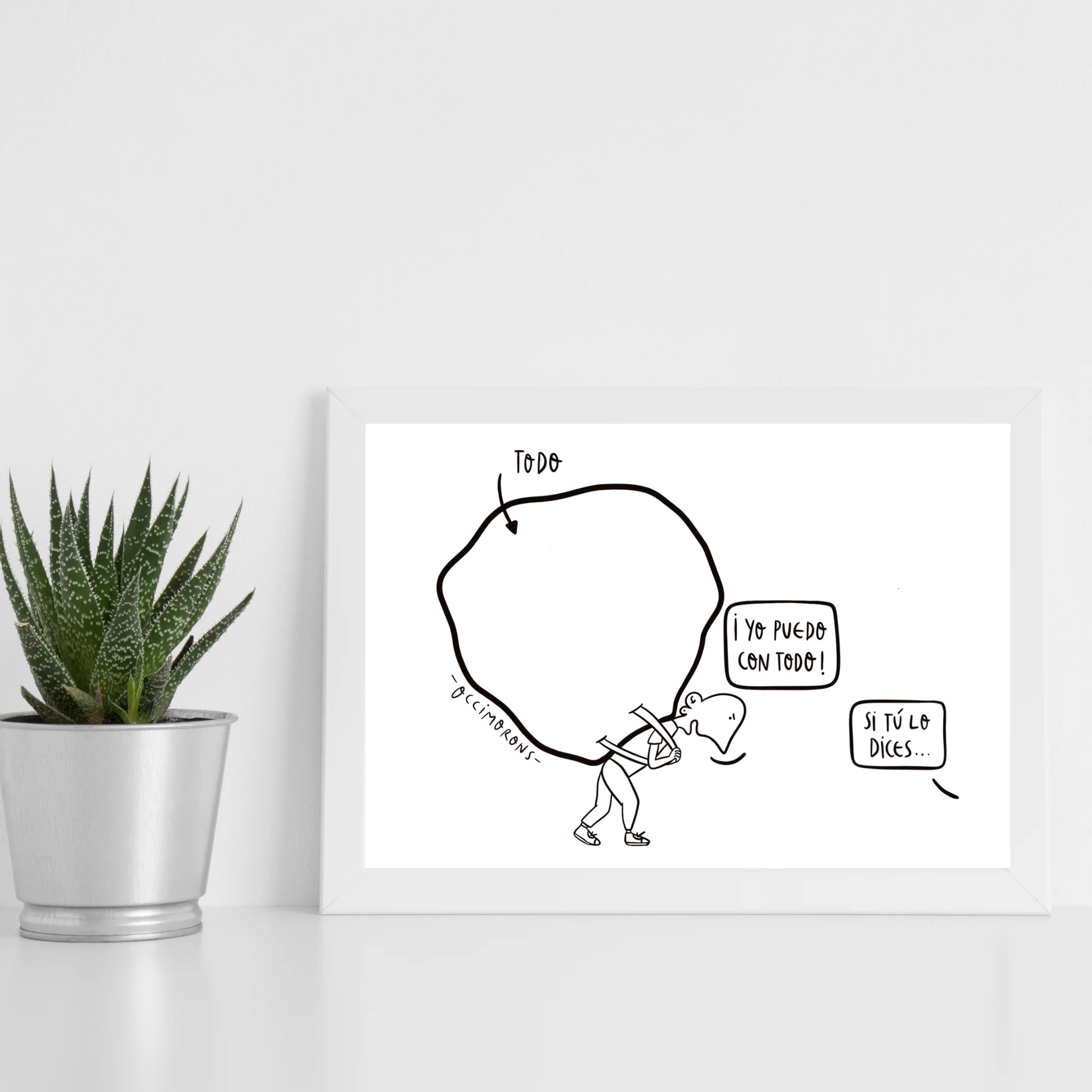 Lámina "Yo puedo con todo o no " – occimorons